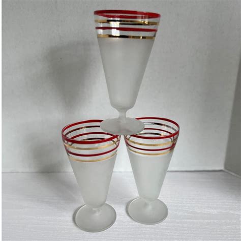 Anchor Hocking Vintage Footed Glasses Set Of Depop