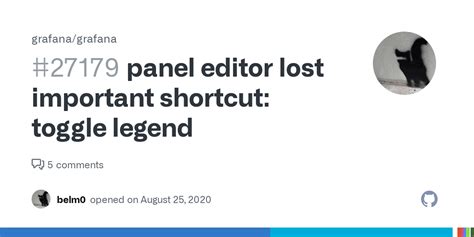Panel Editor Lost Important Shortcut Toggle Legend · Issue 27179