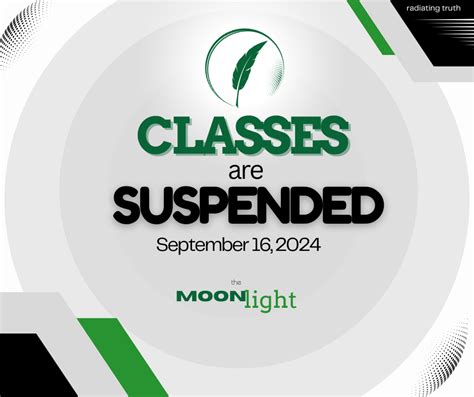 Class Suspensions Due To Tropical Depression Gener The Moonlight Medium