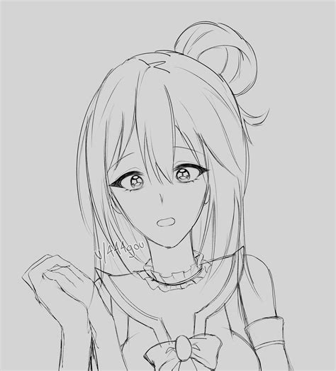 Oc Aqua Sketch Rkonosuba