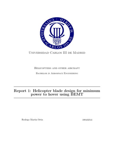 Blade Element Momentum Theory Pdf Helicopter Aerodynamics