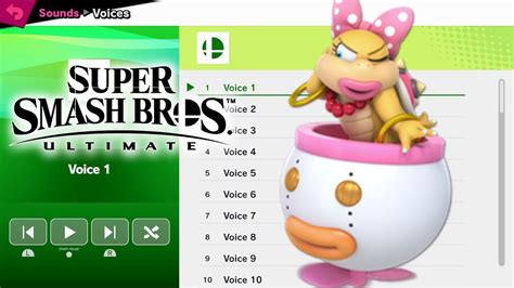 Wendy Voices Super Smash Bros Ultimate Youtube