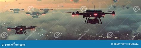 Autonomous Drones Swarm Deployed For Aerial Surveillance Coordinating