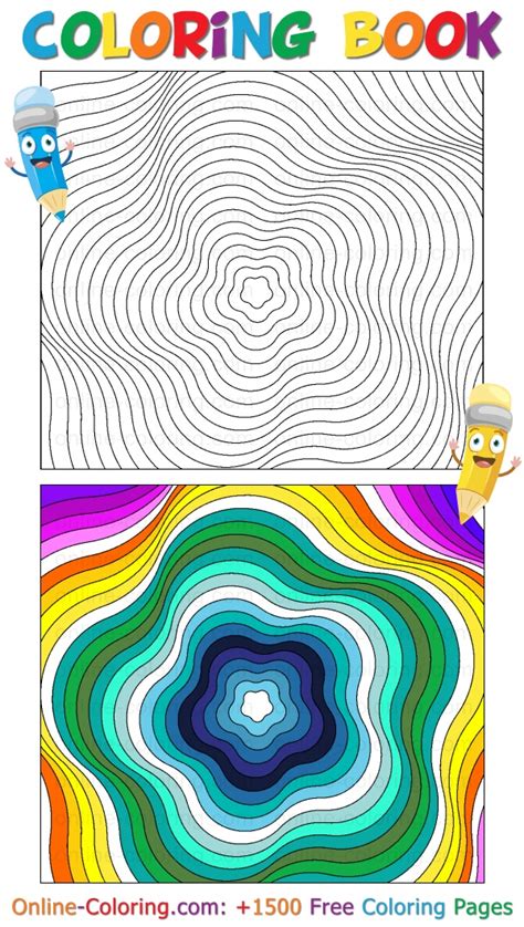 Hypnotic Spirals Colorful Mandala Free Online Coloring Page
