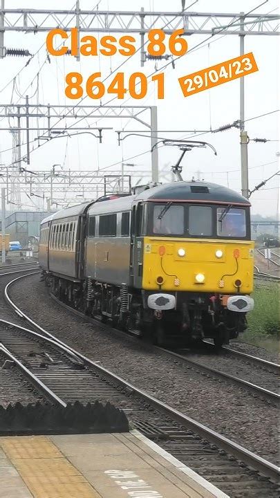 Class 86 86401 Caledonian Sleeper Train Rail Tour To Llandudno Railway