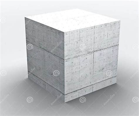 Cubo Geométrico De Las Formas De Concret Imagen De Archivo Imagen De