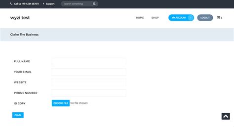 Claim Form Building Wyzi Documentation