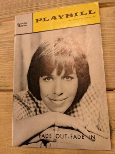 Carol Burnett Tryout Playbill Fade Out Fade In 1964 Boston Jack