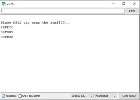 Interfacing RDM6300 RFID Reader Module With Arduino