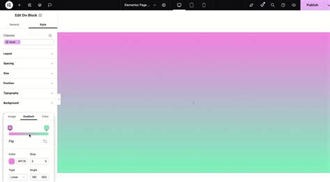 Style Tab Background Elementor
