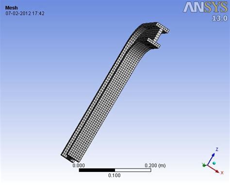 Meshing Of Pillar Beam In Ansys Workbench Download Scientific Diagram