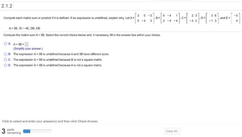 Solved 212 2 0 3 6 4 Compute Each Matrix Sum Or Product
