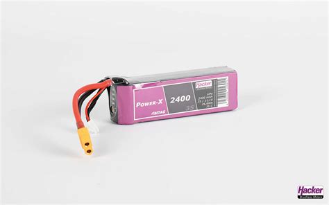 Hacker Topfuel Lipo 35c Power X 2400mah 3s 111v Mtag Xt 60