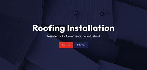 Roofing Divi Hero Section