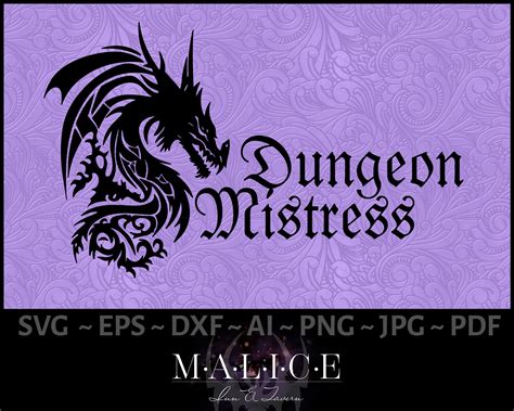 Dungeon Mistress DM SVG For Rpgs D D Dungeons And Dragons Vector