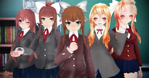 Ddlc Mmd Just Monika Literally Xd By Adax123 On Deviantart