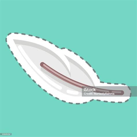 스티커 라인 컷 경량 스포츠웨어 기호에 적합합니다 편집 가능한 간단한 디자인 디자인 템플릿 벡터 간단한 그림 0명에 대한 스톡