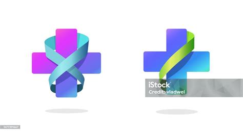 교차 약국 로고 벡터 아이콘 3d 건강 관리 의학 약국 로고 타입 현대 그래픽 디자인 의료 약국 병원 클리닉 상징 기호 의료 플러스 기호 이미지 클립 아트 0명에 대한 스톡