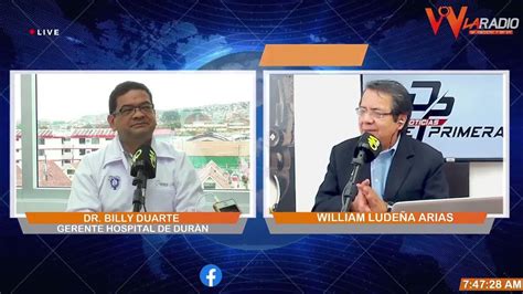 Dr Billy Duarte Gerente Del Hospital General Dr Enrique Ortega