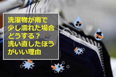 洗濯物が雨で少し濡れた場合どうする？洗い直したほうがいい理由 ハットンログ