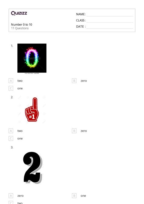 50 Writing Numbers 0 10 Worksheets For 3rd Class On Quizizz Free Printable