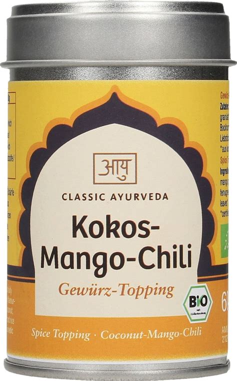 Classic Ayurveda Kokos Mango Chili Bio, 60 g - Piccantino Onlineshop ...