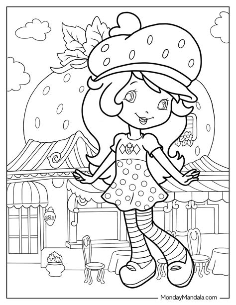 22 Strawberry Shortcake Coloring Pages Free Pdf Printables