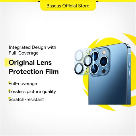 Baseus Back Camera Lens Tempered Glass Protector For Iphone 14 Pro Max