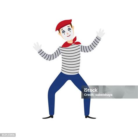 고립 된 베 레모에 벡터 평면 Mime 광대 마임에 대한 스톡 벡터 아트 및 기타 이미지 마임 Theatrical