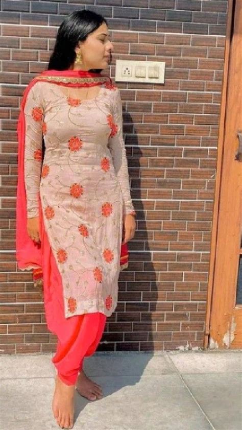 Printed Punjabi Suits Patiala Salwar