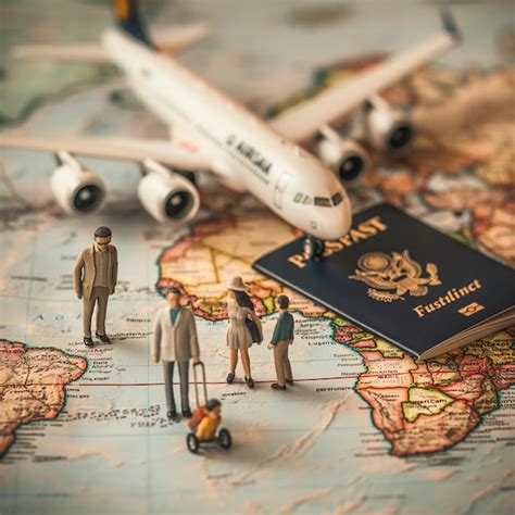 A Passport Is On A Map Of The United States Of America Premium Ai