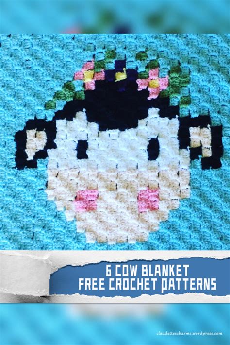 6 Cow Blanket Crochet Patterns Free