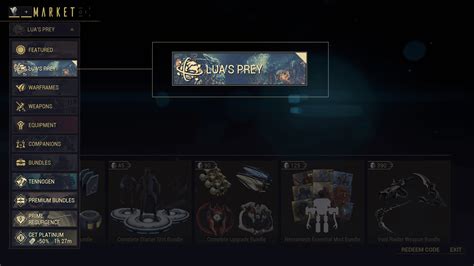 Warframe Luas Prey