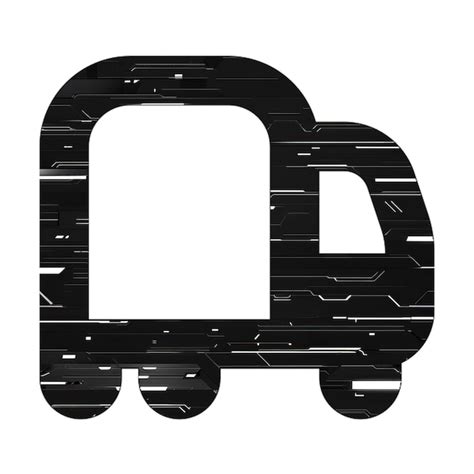 Premium Photo Truck Moving Icon Photo Black White Scratch Texture