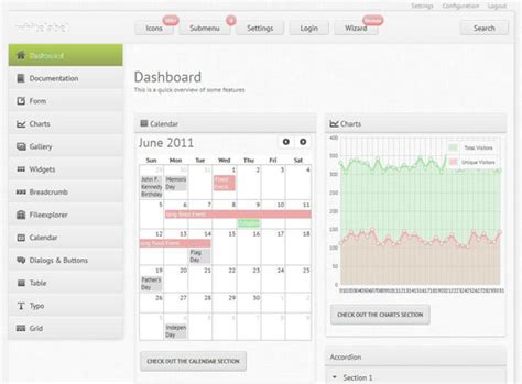 free and premium customizable css html admin templates designbeep
