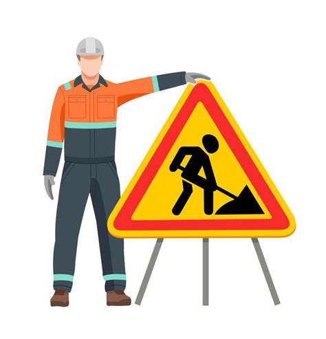 Road Work Safety Vector Art Icons And Graphics For Free Download