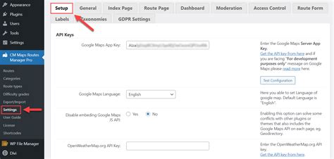 Wordpress Travel Map Plugin Cmmrm Settings Setup Api Permalink