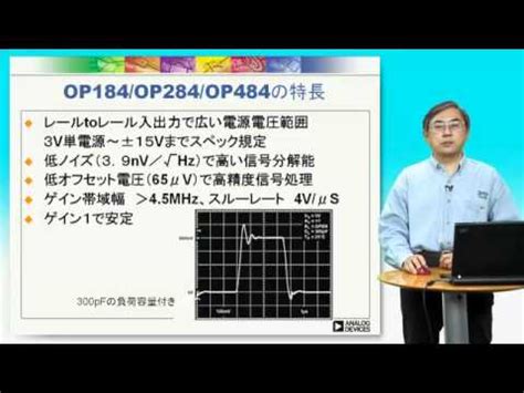 OP184/OP284/OP484 シングル・デュアル・クワッド OPアンプ - YouTube