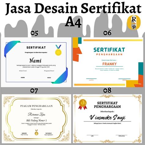 Jual Jasa Desain Sertifikat Shopee Indonesia