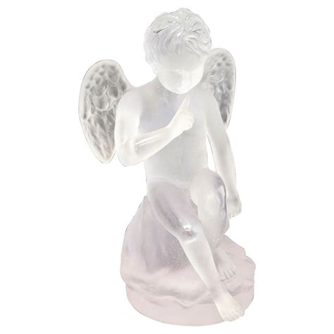 Jean Pierre Demarchi Pate De Verre Glass Sculpture For Daum Figural At