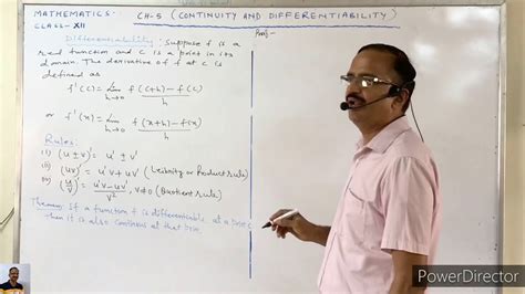 Class 12 Introduction Differentiability Rules Of Differentiation And Theorem 3 Class 12 Introduction Differentiability Rules Of Differentiation And Theorem 3