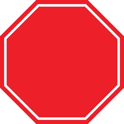 Blank Stop Sign Vector Isolated On White Background 26706105 Vector Art At Vecteezy