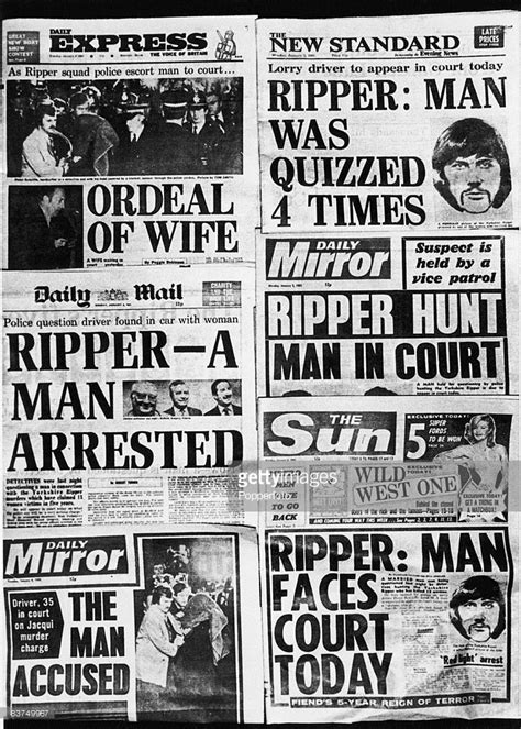 A Selection Of British Newspaper Front Pages Published The Day Serial