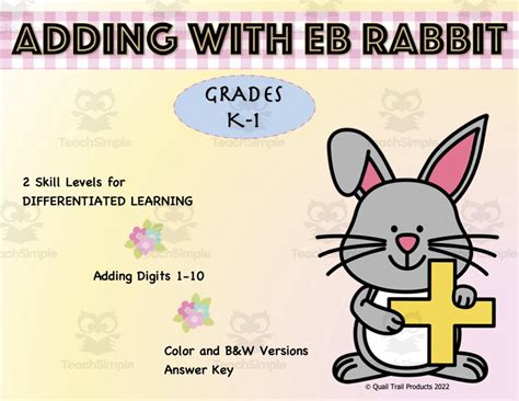 Adding With Eb Rabbit By Teach Simple
