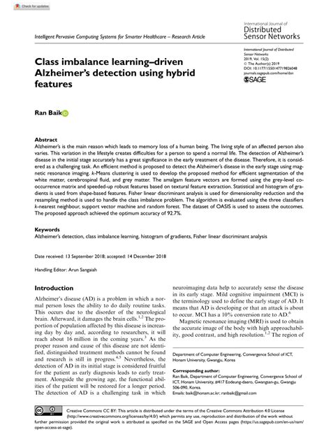 pdf class imbalance learning driven alzheimer s detection using