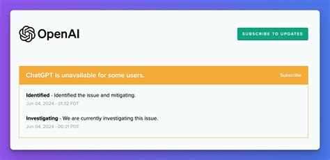 [resolved] chatgpt outage on june 4 2024 i have a problem aiprm