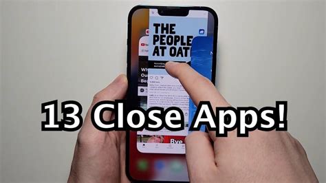 Someone Holding Up Their Phone With The Text Close Apps