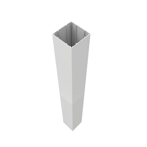 Freedom 4 In X 4 In X 3 Ft White Aluminum Deck Post Sleeve In The Deck