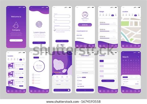 웹 디자인 Ui 키트입니다쇼핑 대시보드uui Ux 스톡 벡터로열티 프리 1674193558