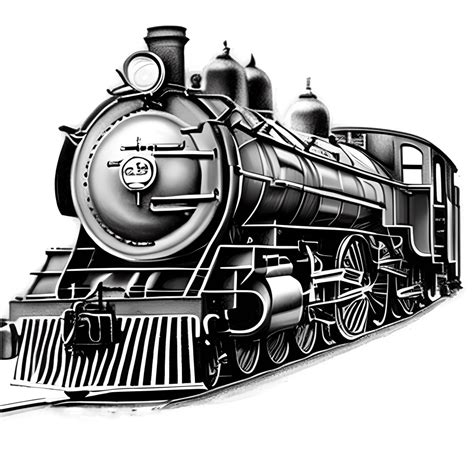 Steam Train Graphic · Creative Fabrica